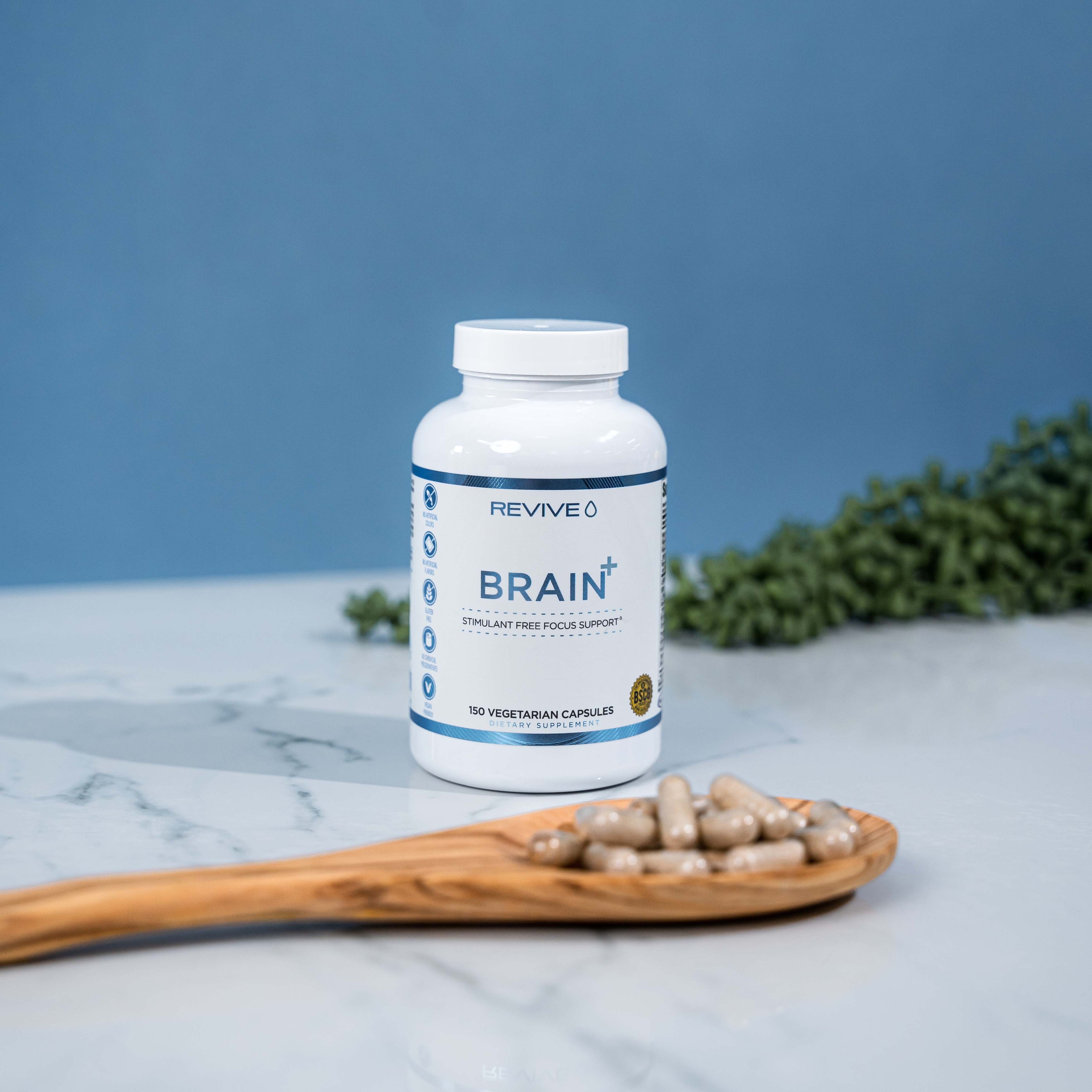 Brain+ Stimulant-Free Brain Health Supplement – Revive MD