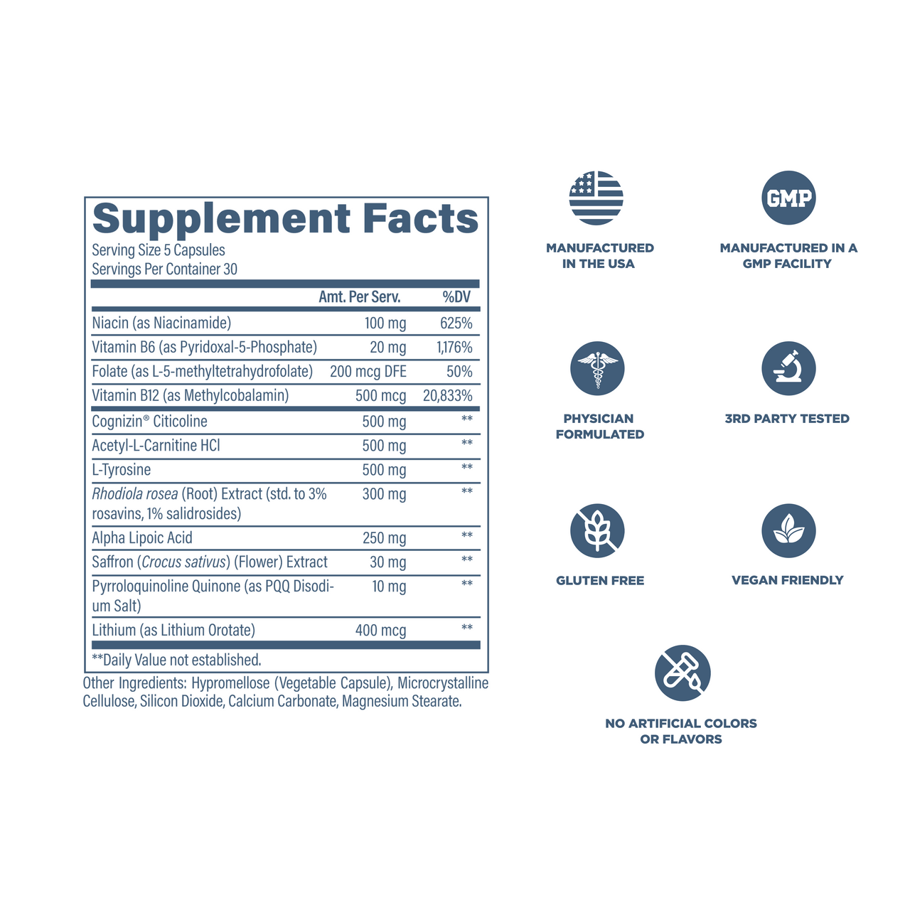 Brain+ Stimulant-Free Brain Health Supplement – Revive MD